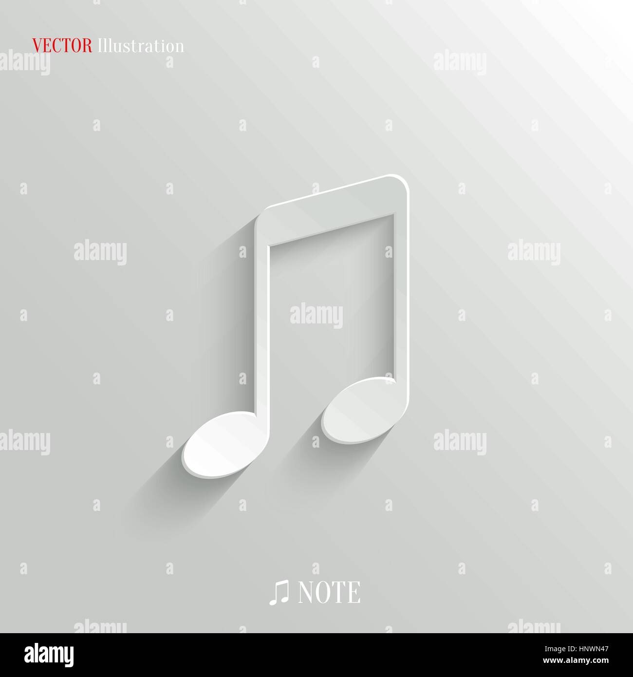 Note icon - vector web illustration, easy paste to any background Stock ...