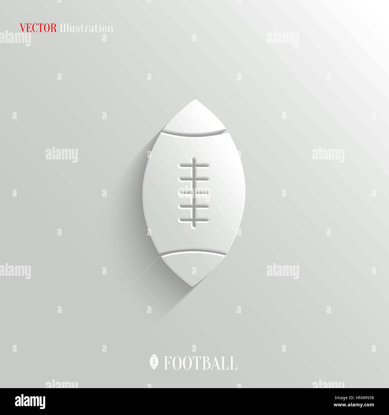 Football icon - vector web illustration, easy paste to any background ...