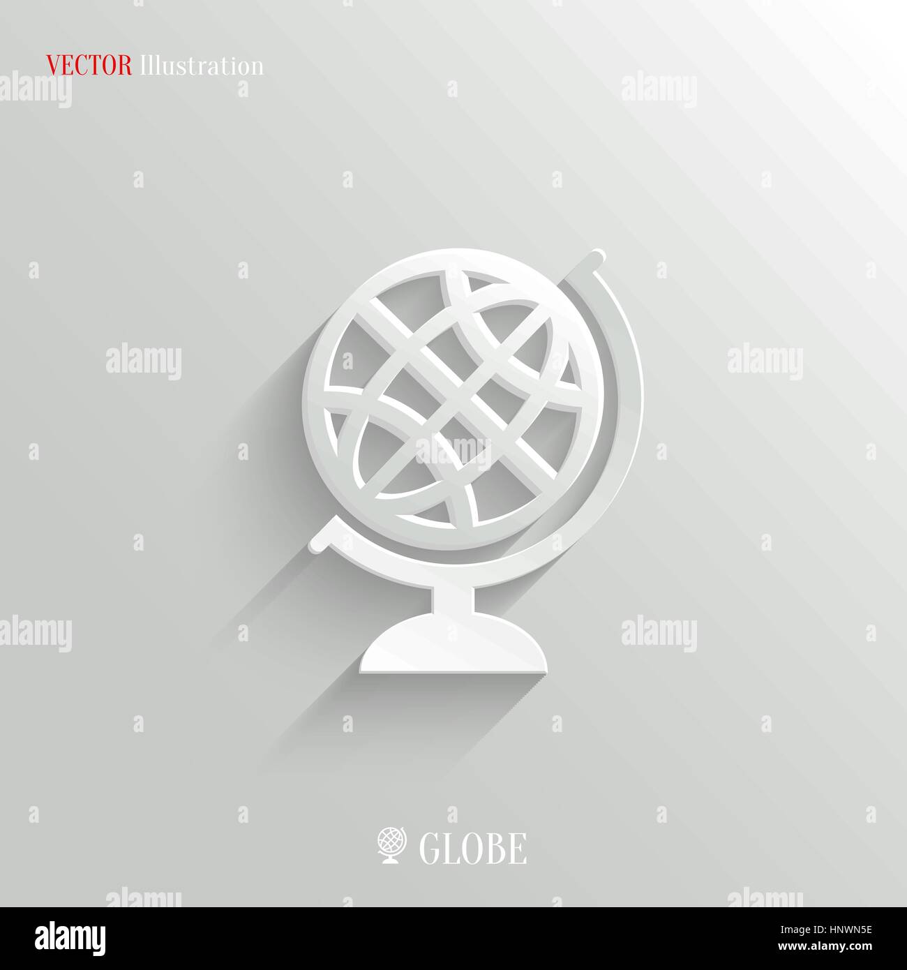 Globe icon - vector web illustration, easy paste to any background ...