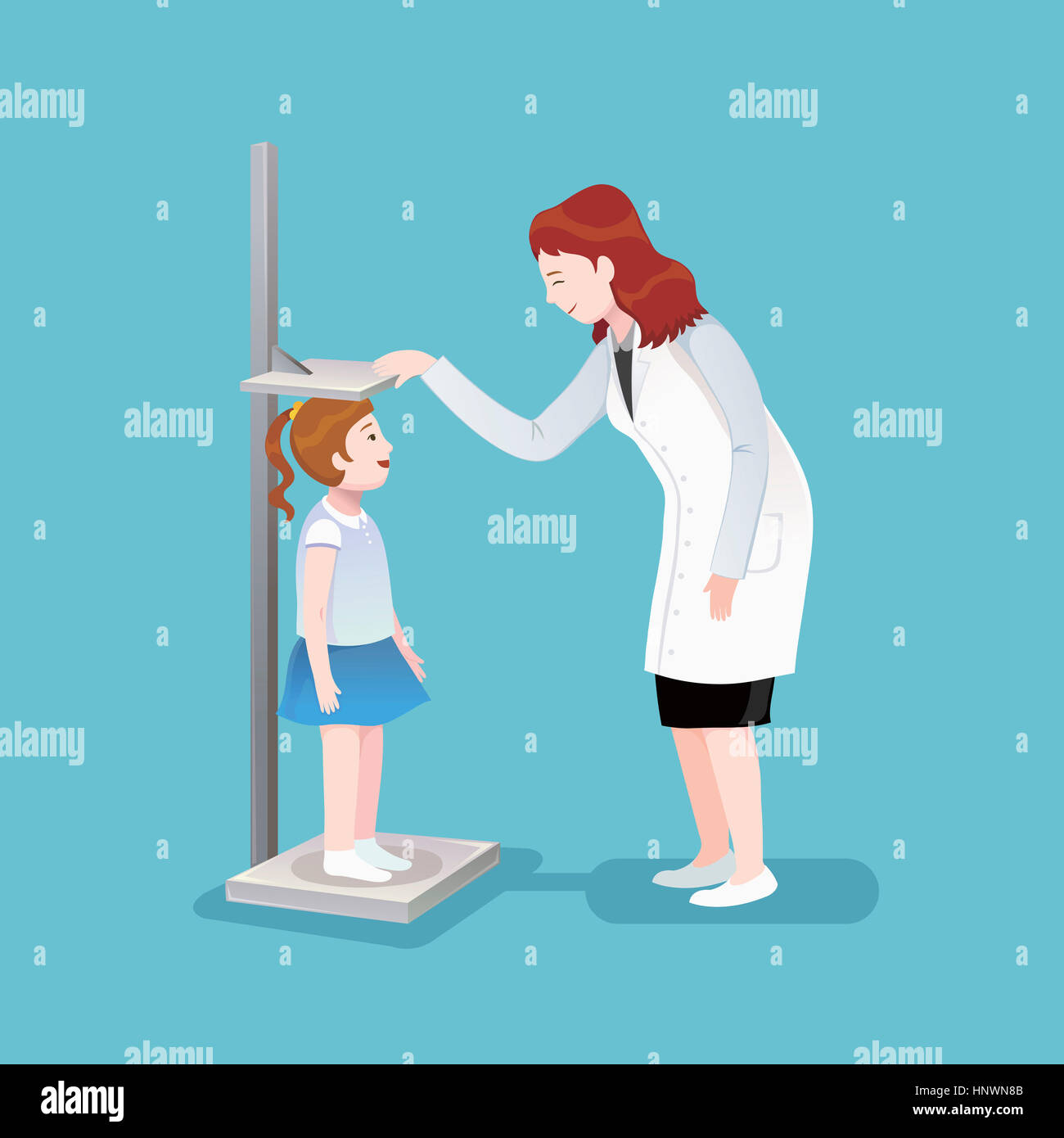 Height measurement doctor hi-res stock photography and images - Alamy