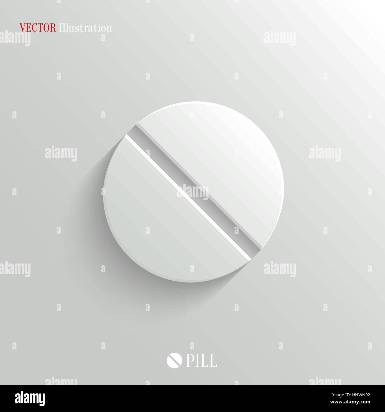 Medicine pill icon - vector web illustration, easy paste to any ...
