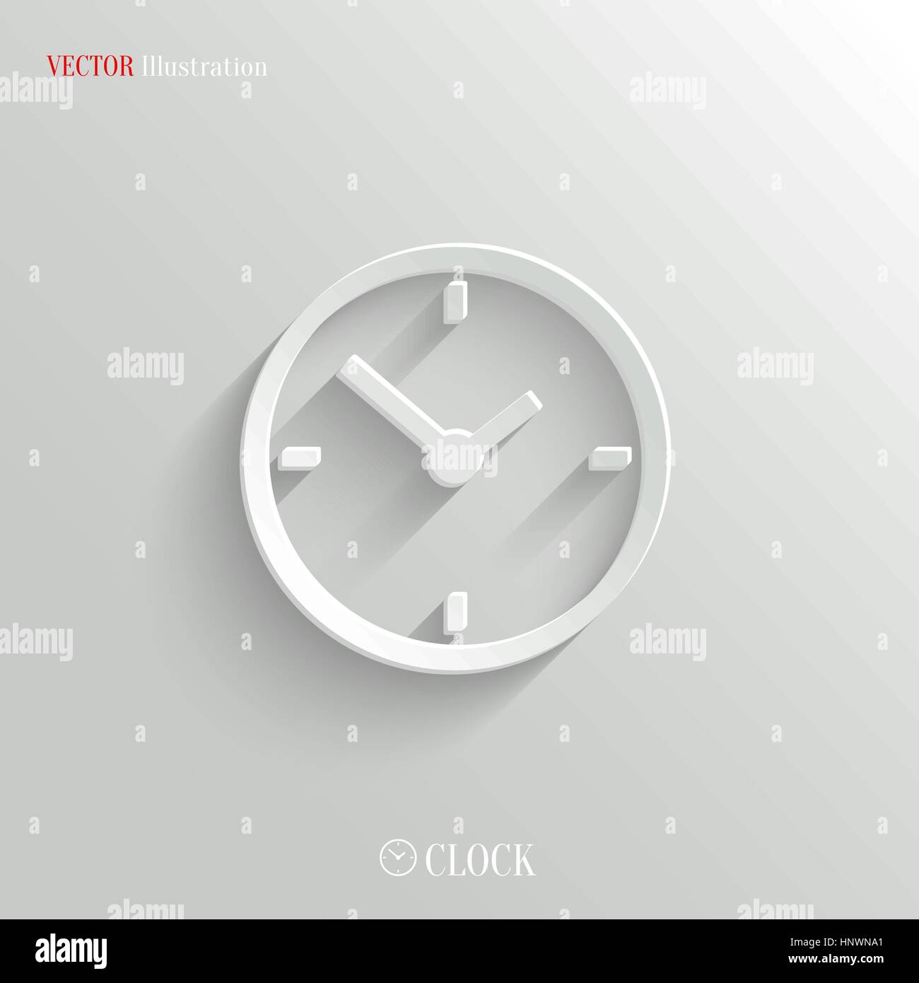 Clock icon - vector web illustration, easy paste to any background ...