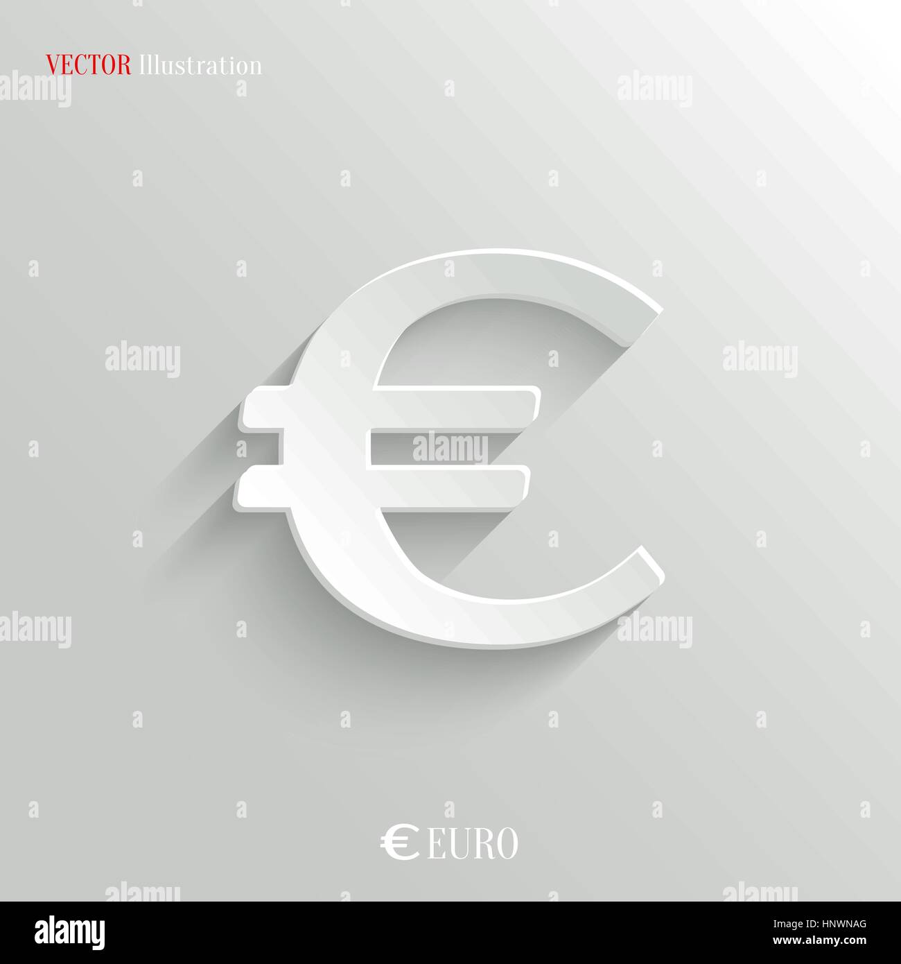 Euro Icon - vector web illustration, easy paste to any background Stock ...