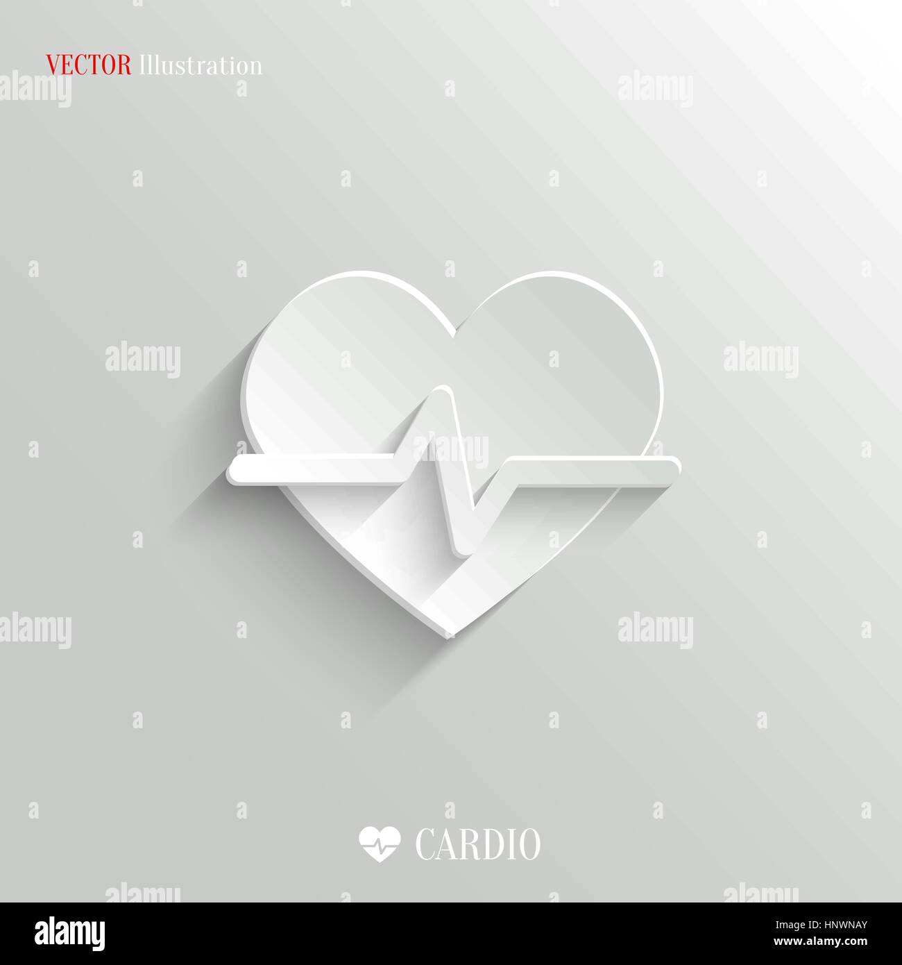 Cardiology icon - vector web illustration, easy paste to any background ...