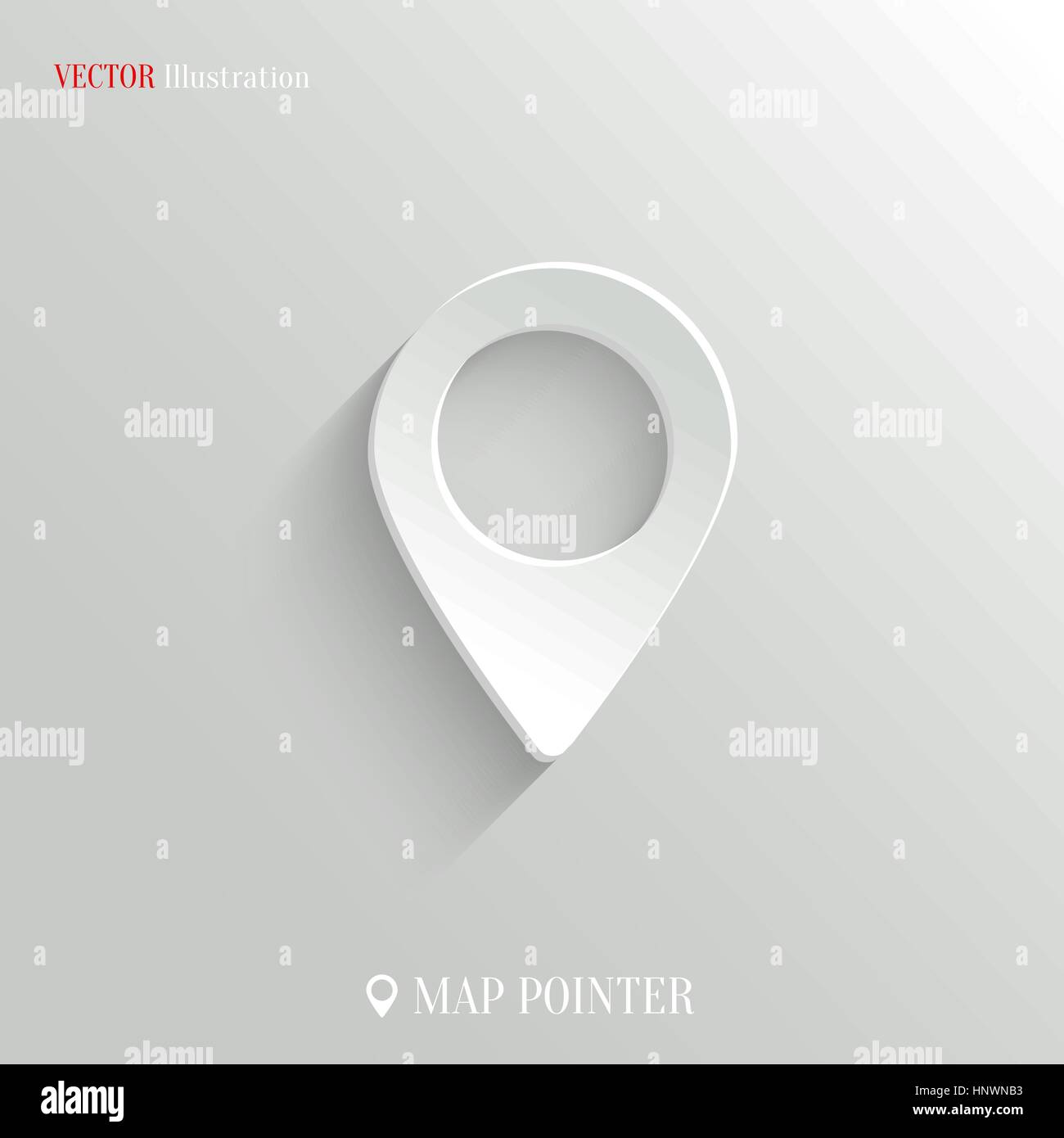Map pointer icon - vector web illustration, easy paste to any ...