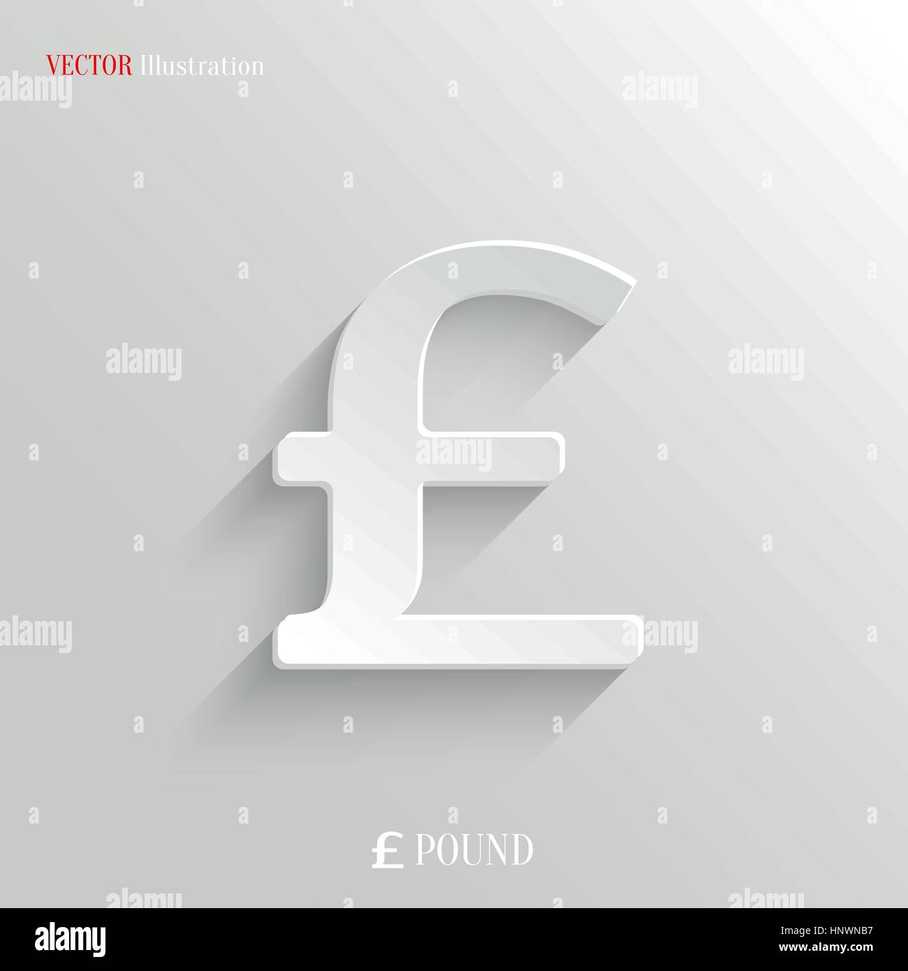 Pound icon - vector web illustration, easy paste to any background ...