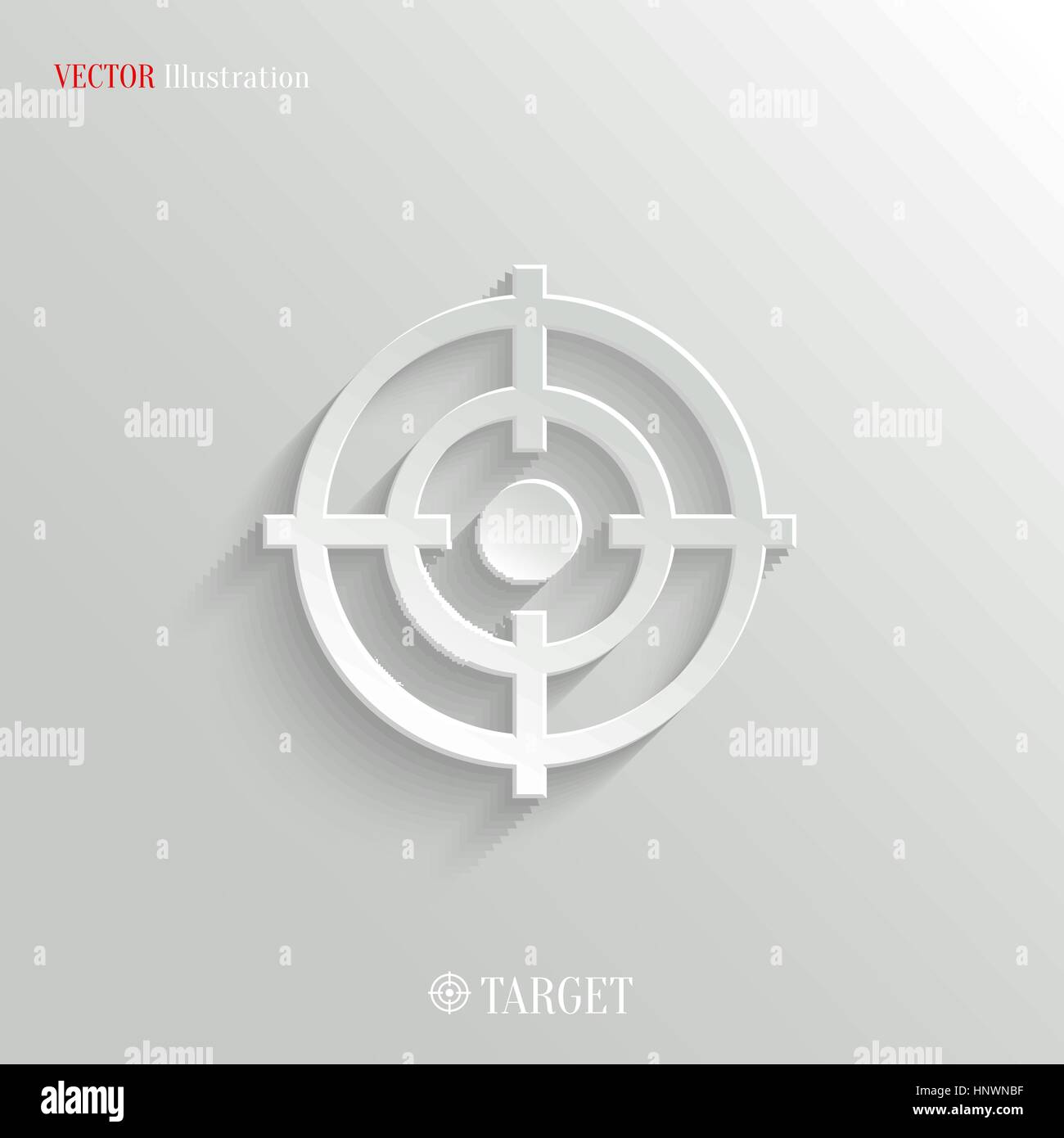 Target icon - vector web illustration, easy paste to any background ...