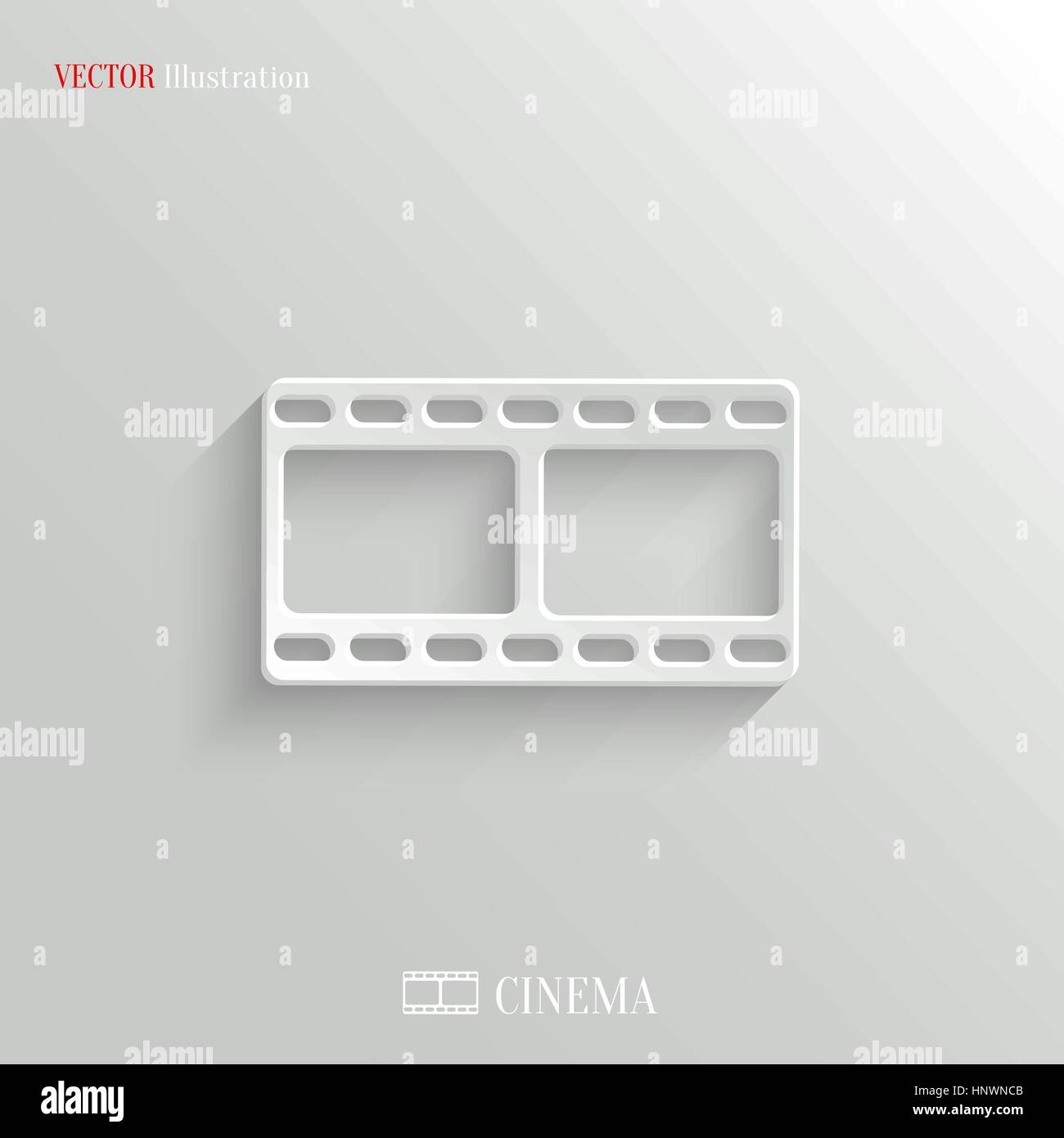 Film icon - vector web illustration, easy paste to any background Stock ...