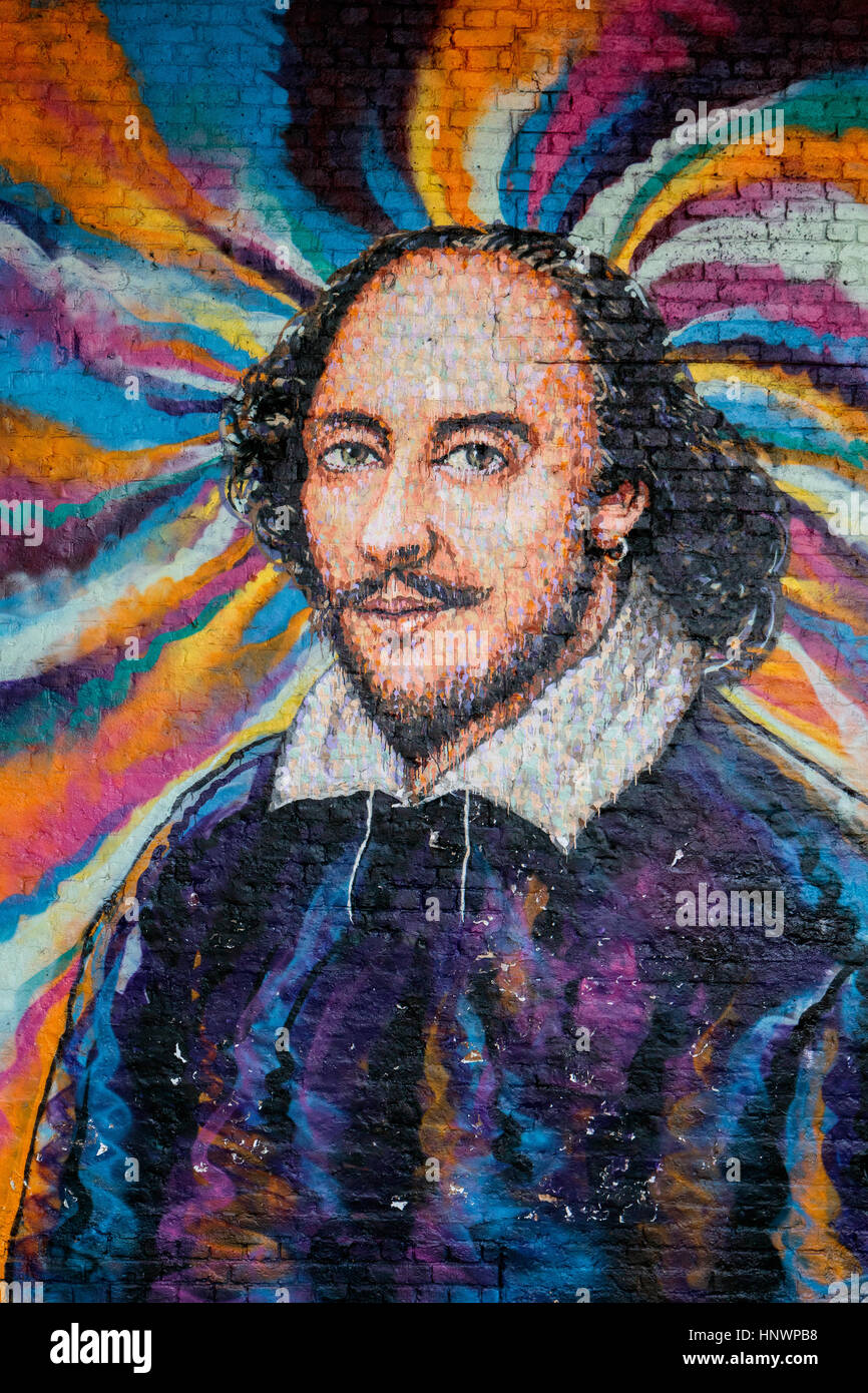 Shakespeare street art hi-res stock photography and images - Alamy