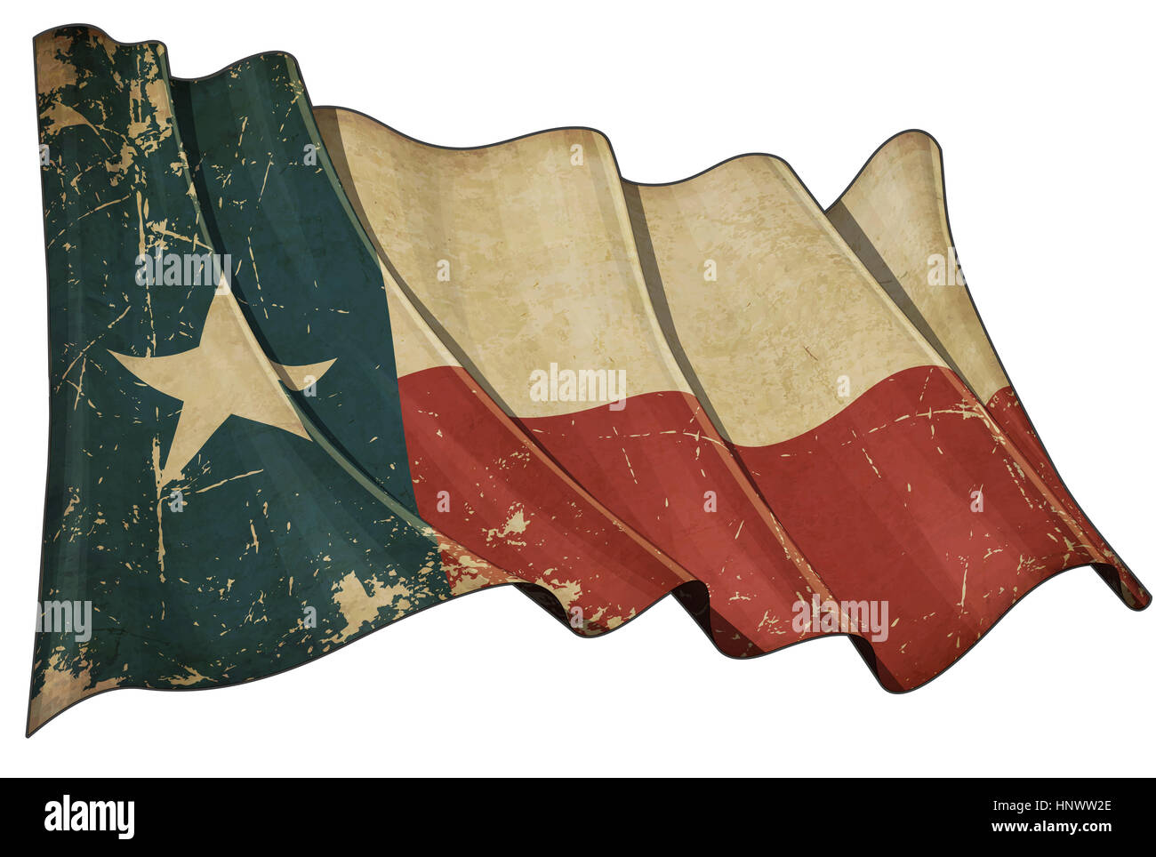 Texas waving flag Cut Out Stock Images & Pictures - Alamy