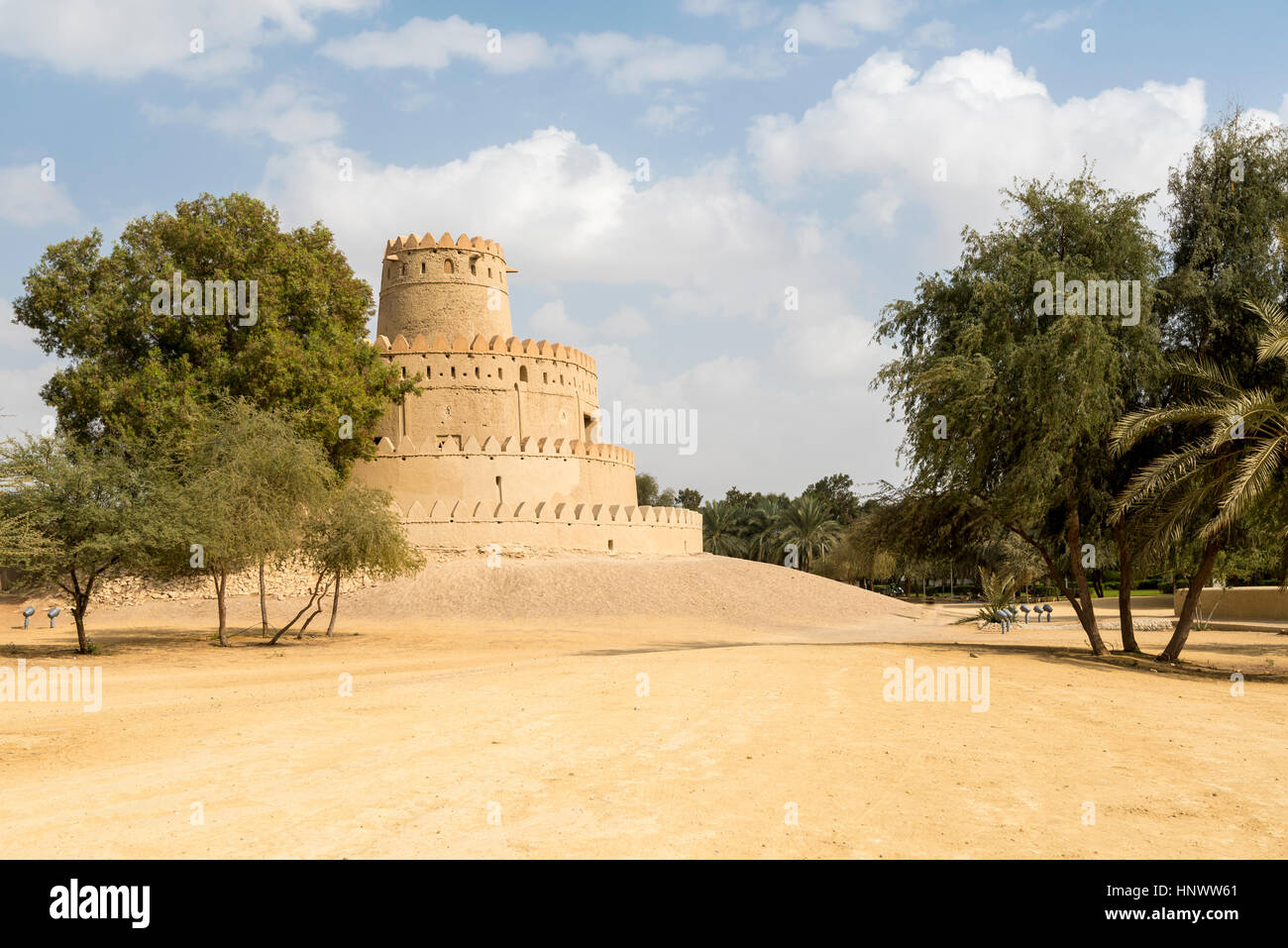 Al Jahili Fort, Al Ain, United Arab Emirates. Former home of the Al ...