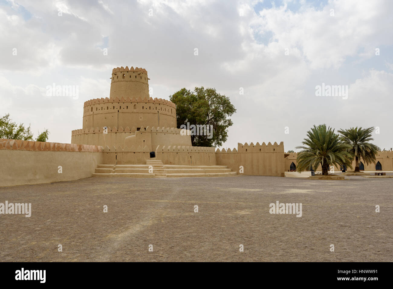 Al Jahili Fort, Al Ain, United Arab Emirates. Former home of the Al ...
