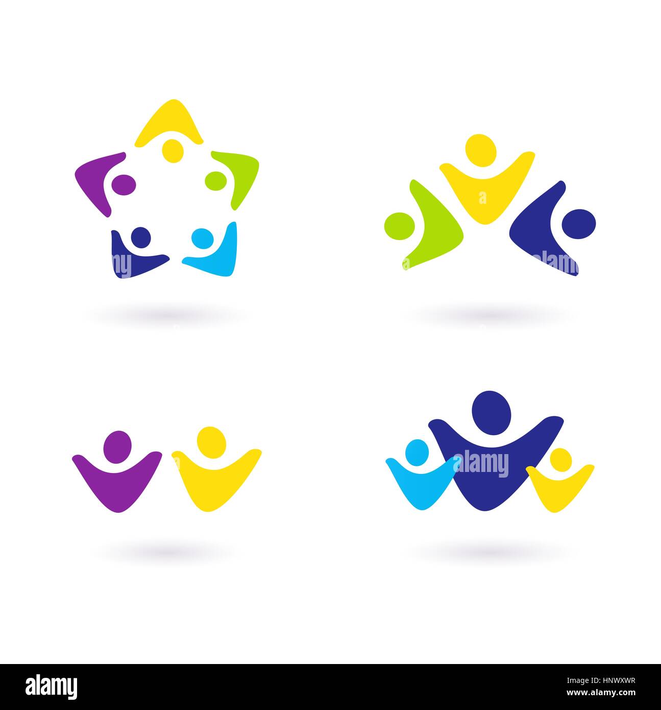 10841117 - business & community people icon collection. vector Stock ...