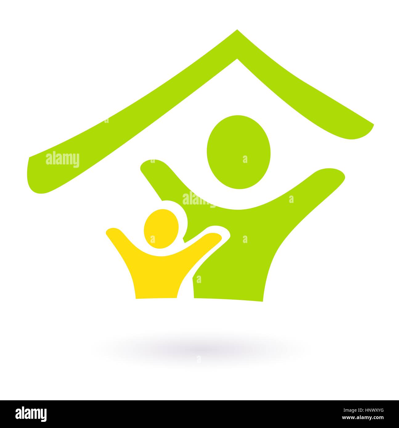 10918371 - two people under roof icon. vector illustration Stock Photo ...