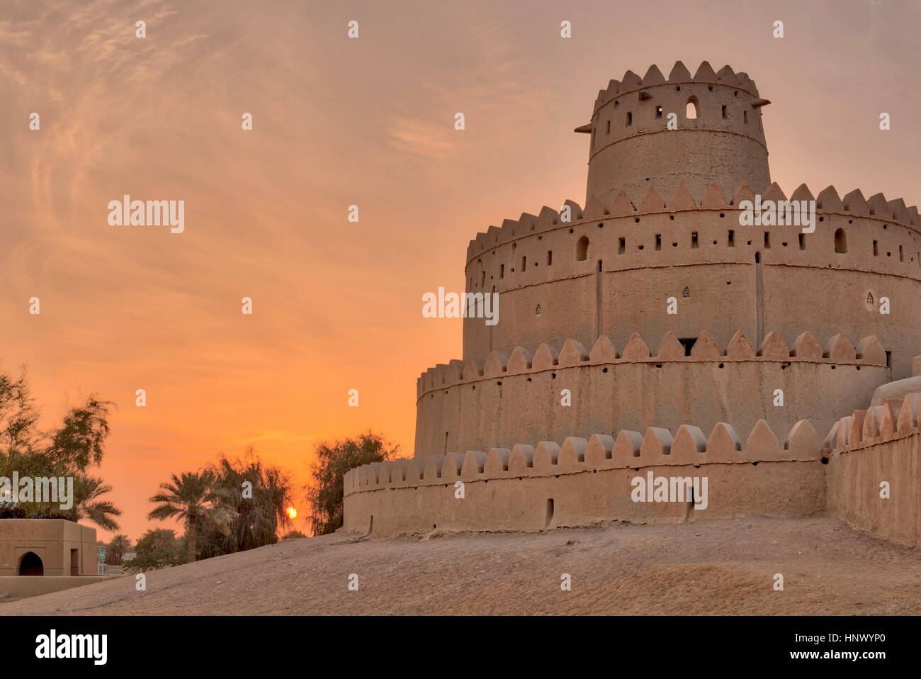 Al Jahili Fort, Al Ain, United Arab Emirates. Former home of the Al ...