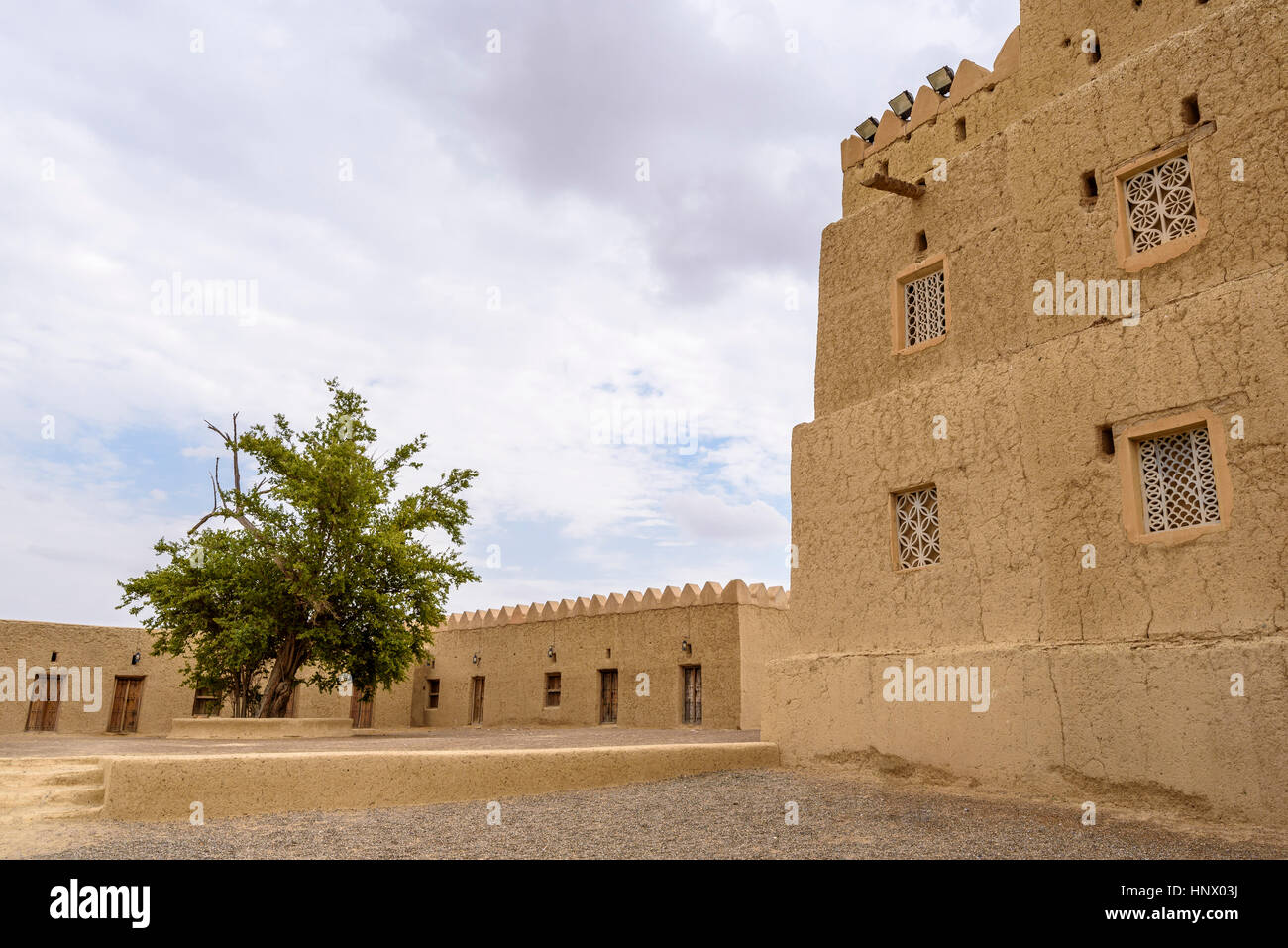 Al Qattara fort in Al Ain, United Arab Emirates which house a museum in ...