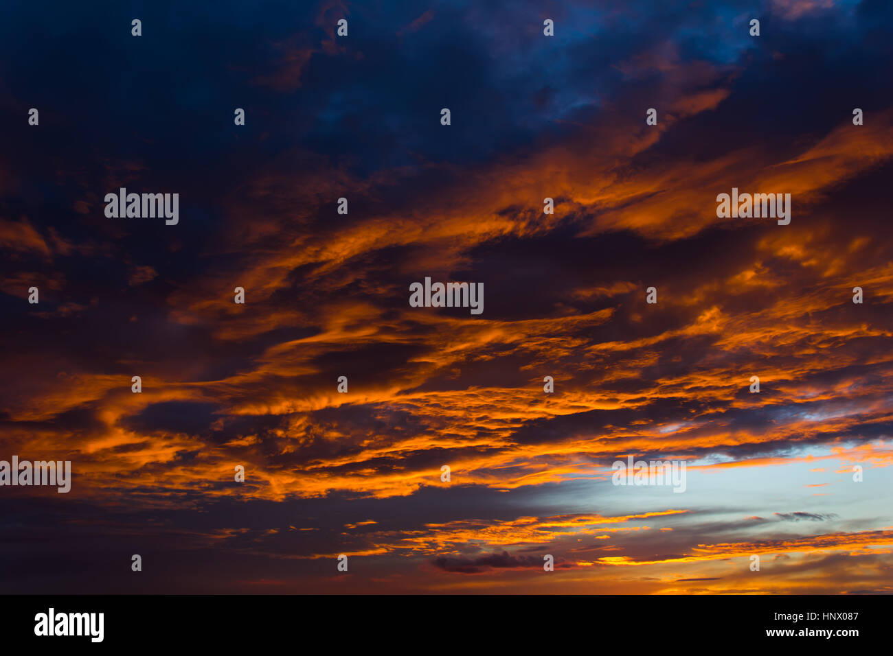 Fiery sky sunset over hi-res stock photography and images - Alamy