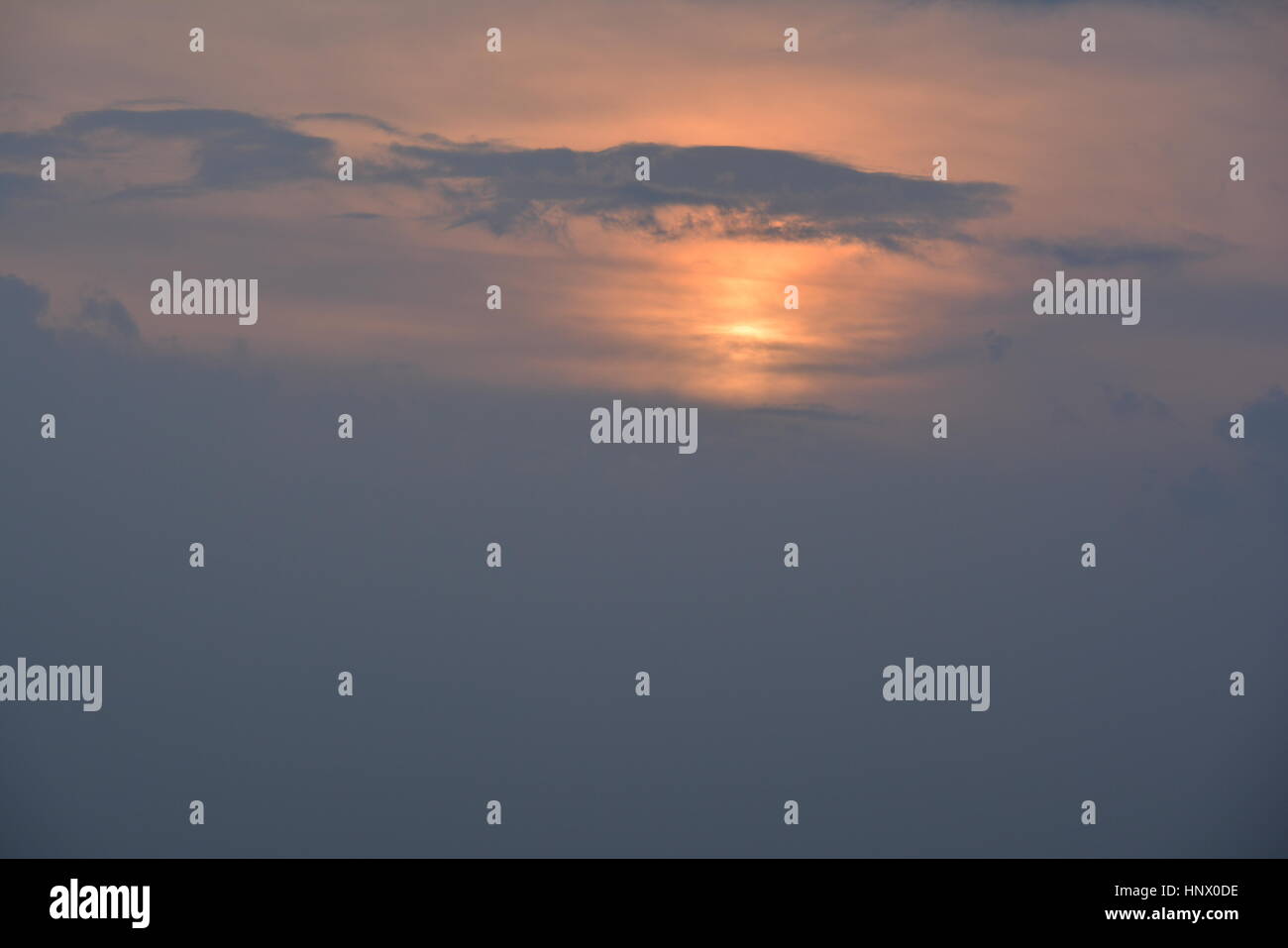 Fiery sunset sky Stock Photo - Alamy