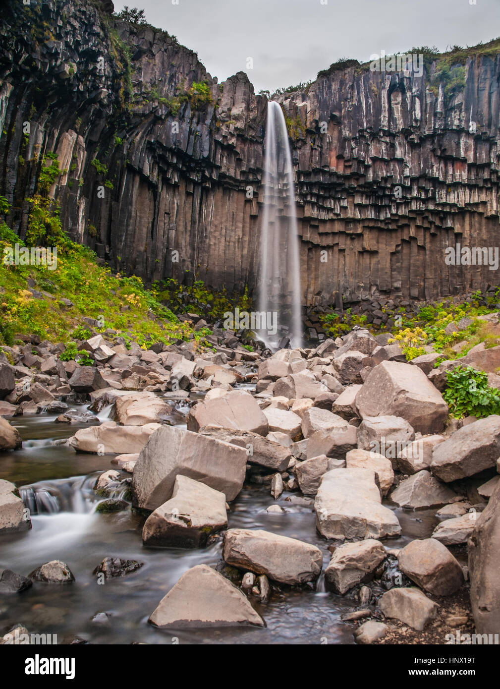 with hexagonal basalt cliffs Stock Photo - Alamy