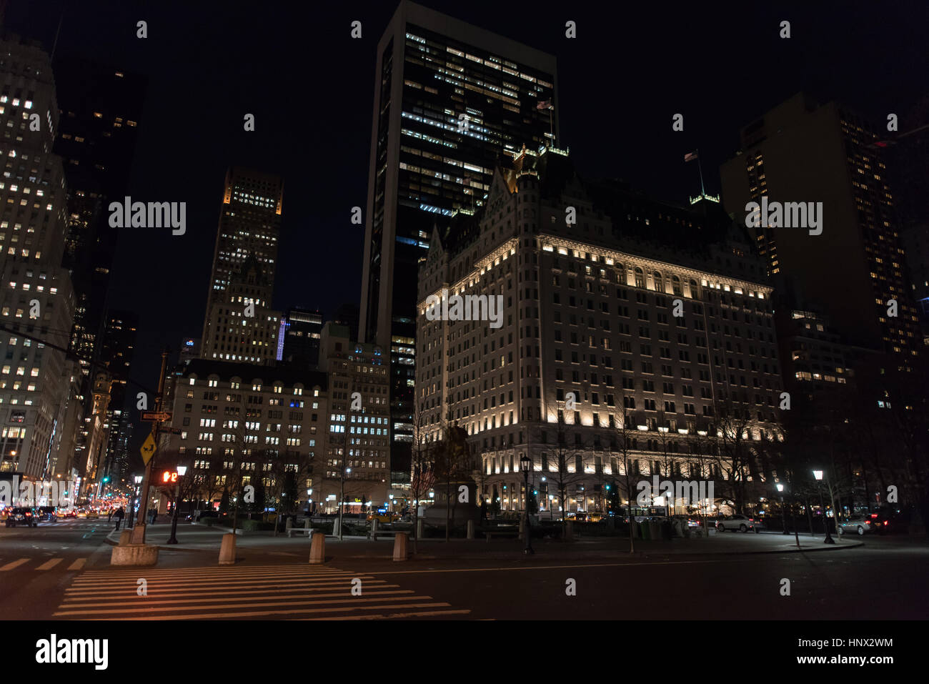Manhattan at night Stock Photo - Alamy