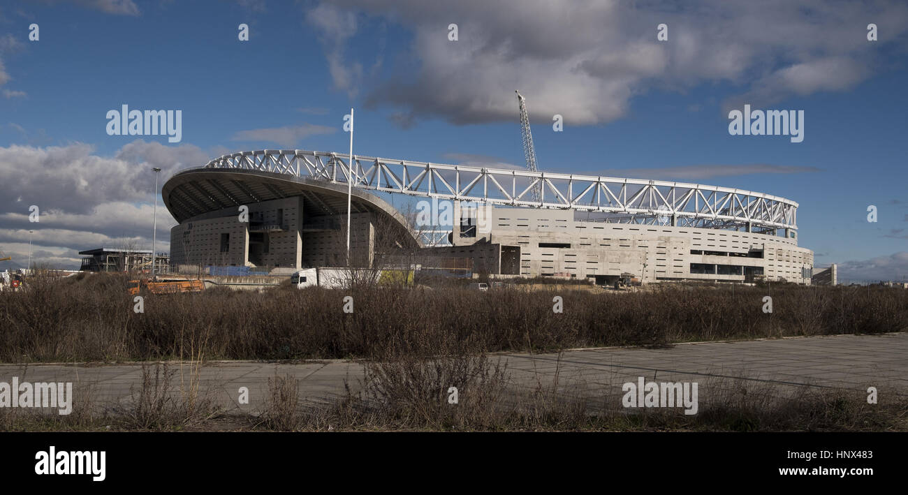 Construction of Wanda Metropolitano Stadium in Madrid continues, work ...