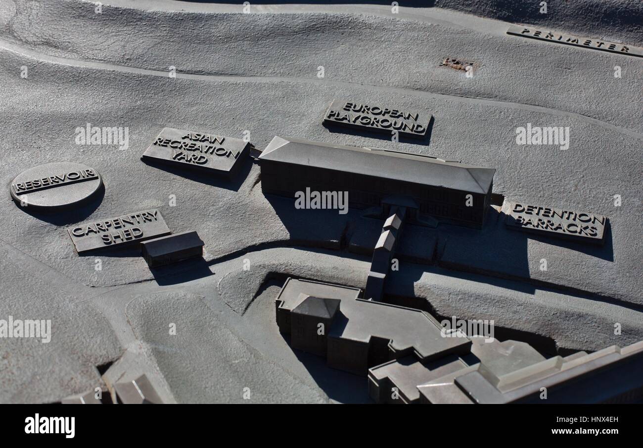 A three dimensional map of the Immigration Station on Angel Island in ...