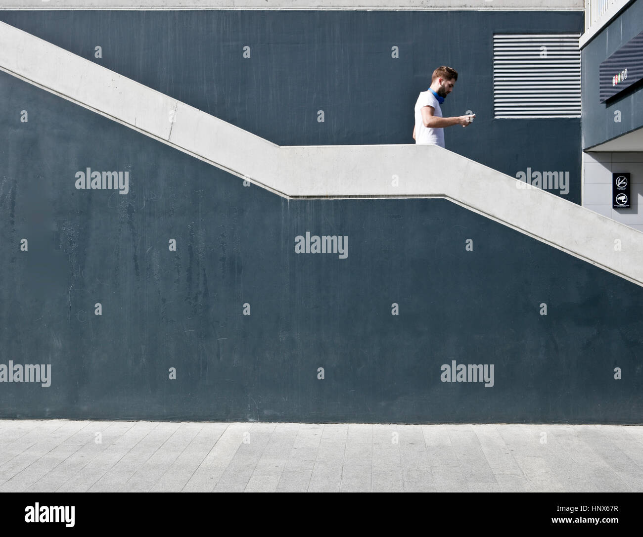 Man walking steps hi-res stock photography and images - Alamy