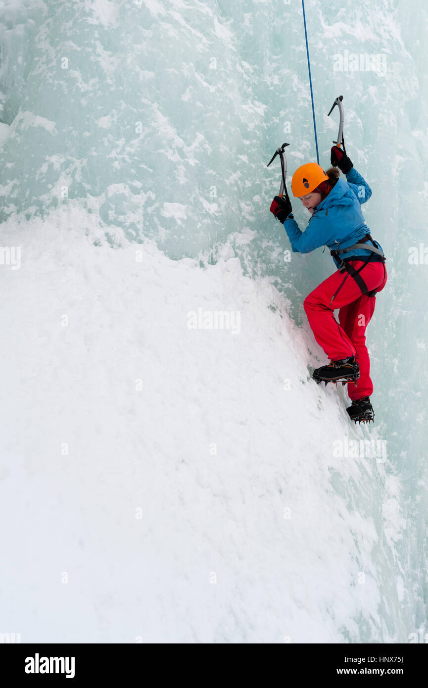 Ice Climbing Woman High Resolution Stock Photography and Images - Alamy