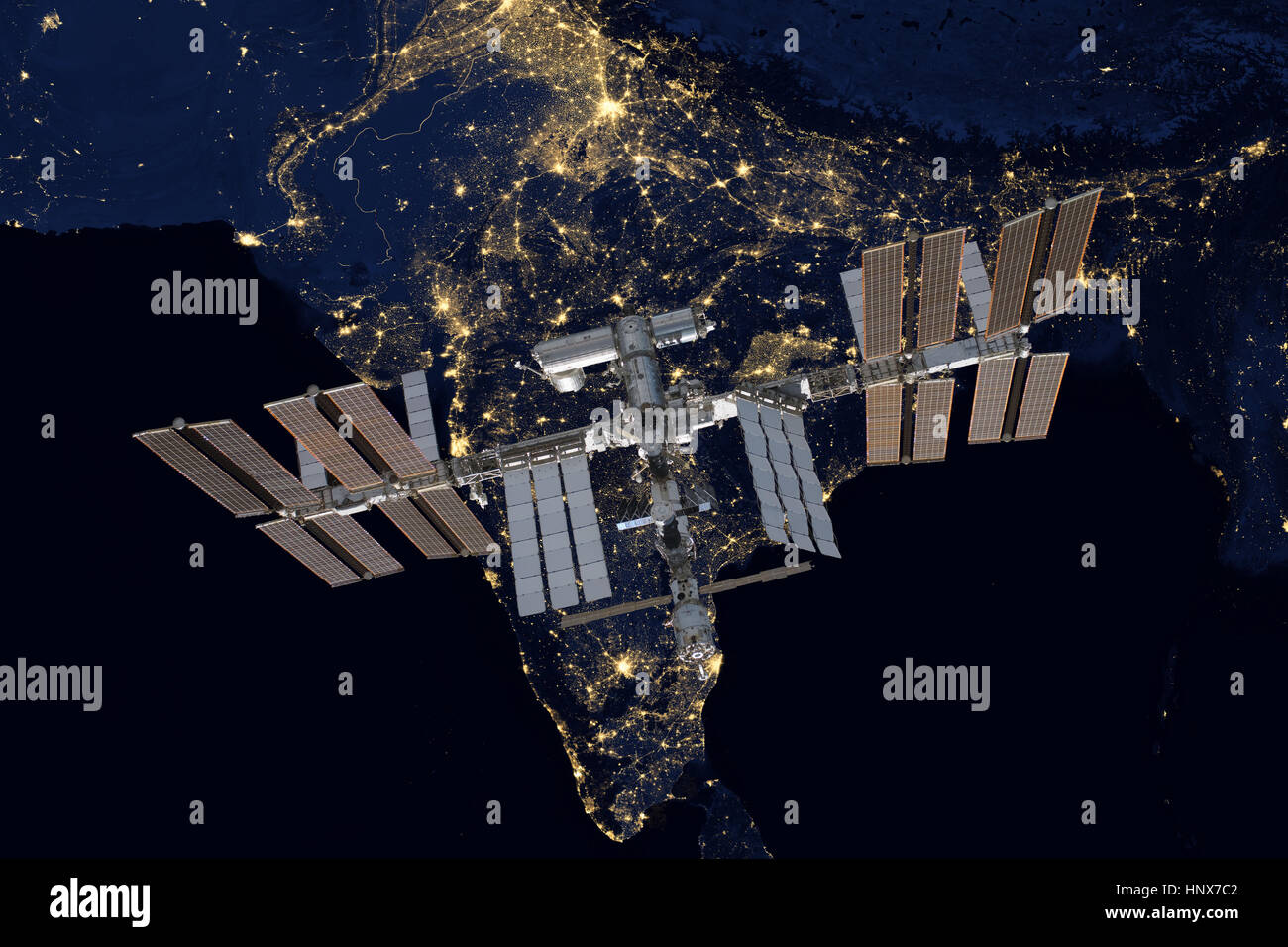 Europe satellite image night hi-res stock photography and images - Alamy