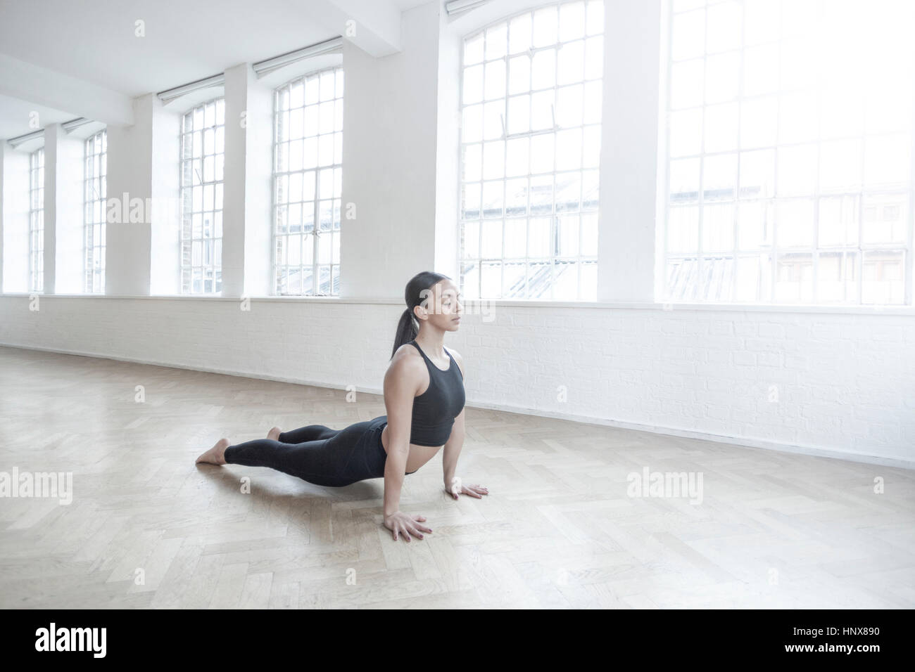 Dancer in flexibility position hi-res stock photography and images - Alamy