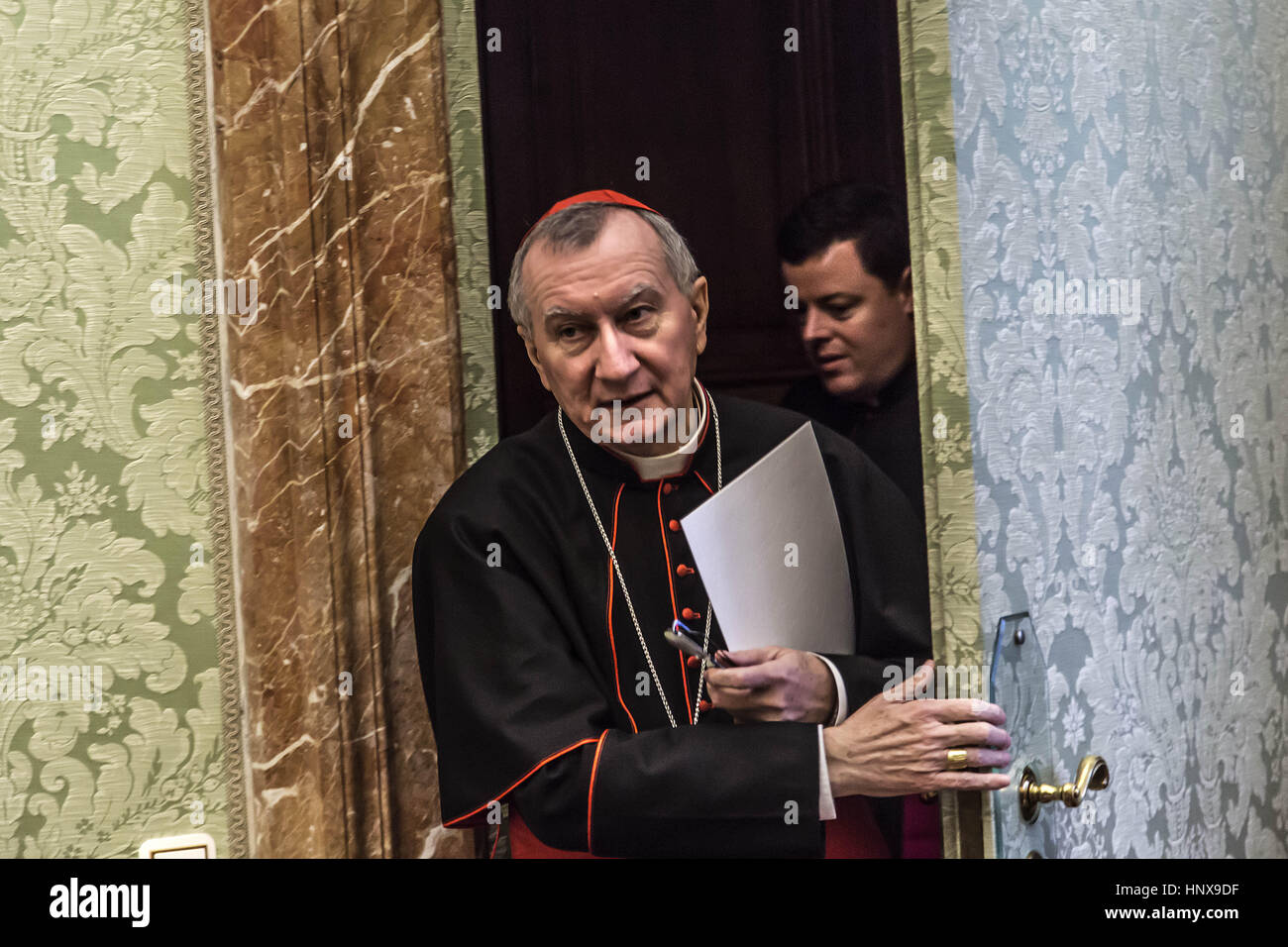 Card. Pietro Parolin meets with the President of Guinea S.E. Mr. Alpha ...