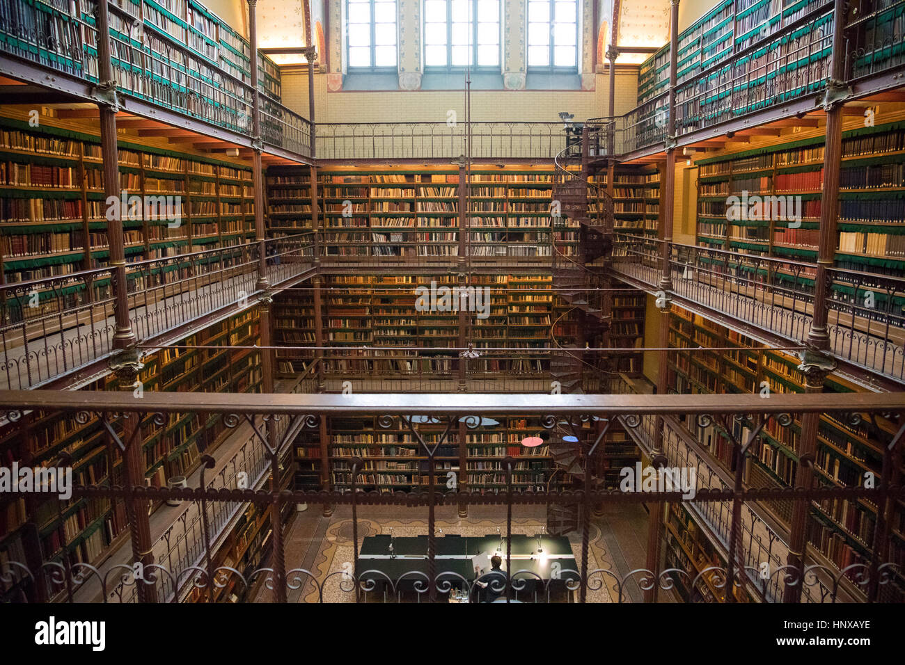 Rijksmuseum Research Library in The RijksMuseum, Amsterdam Stock Photo ...