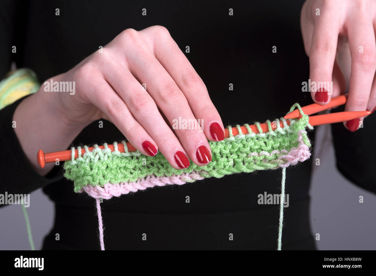 Knitting Hands High Resolution Stock Photography and Images - Alamy