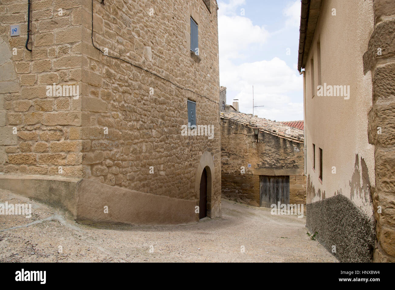 The village of Calaceite Stock Photo - Alamy