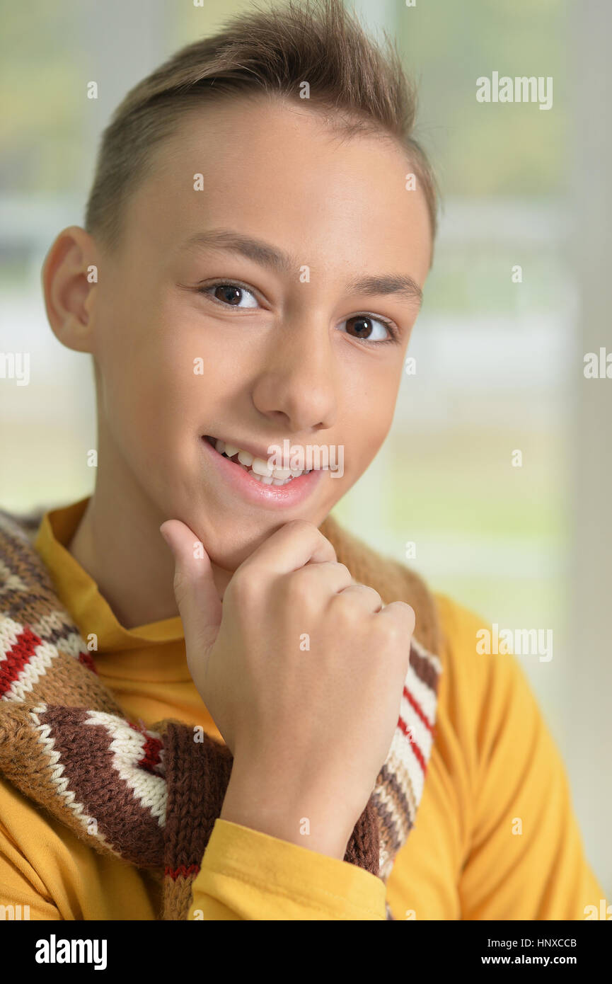 teenager boy portrait Stock Photo - Alamy
