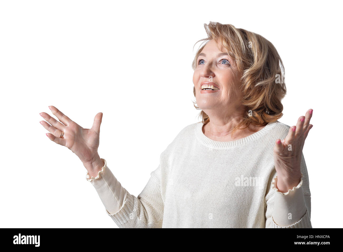 Portrait of peaceful woman Stock Photo - Alamy