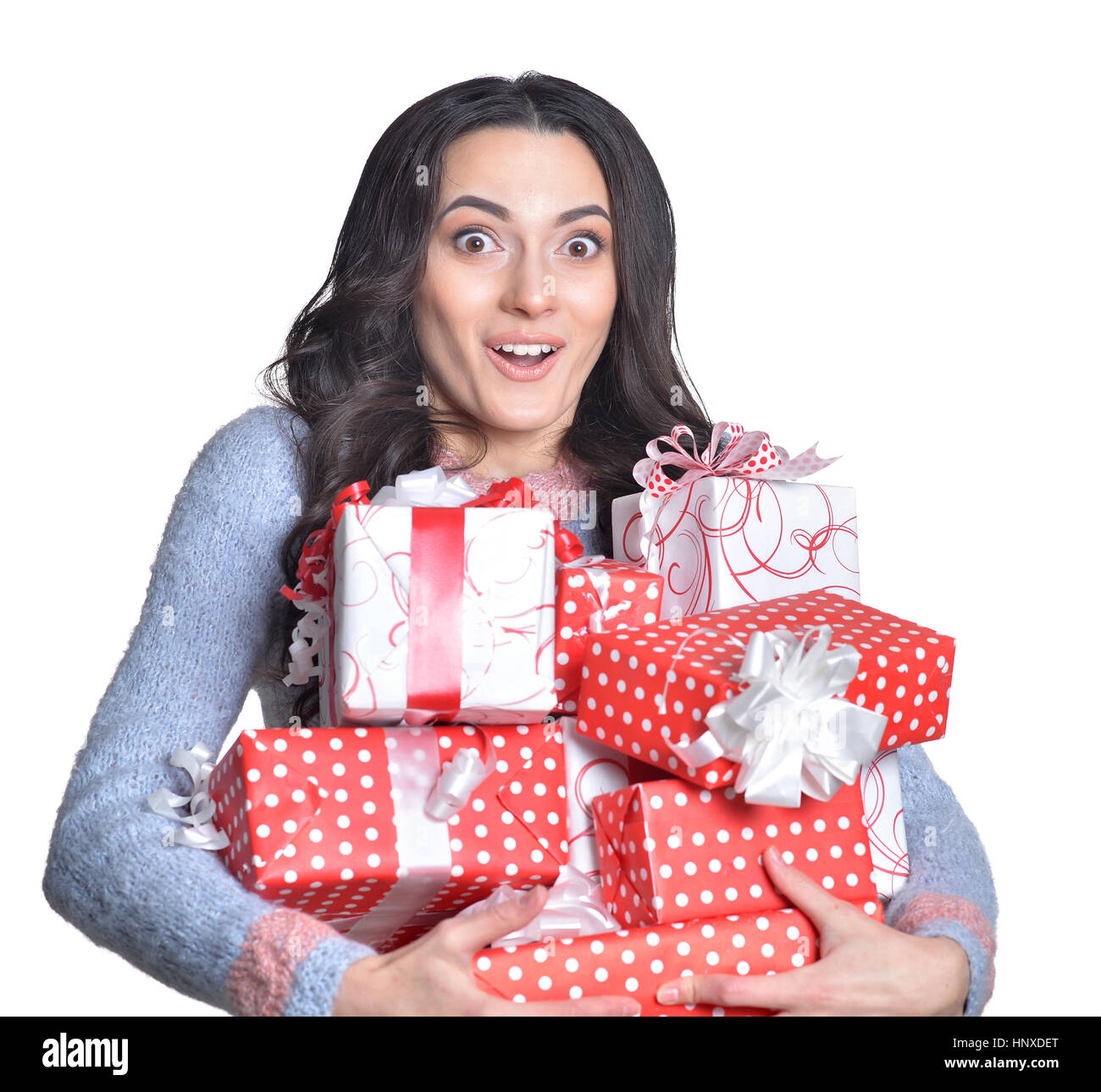 woman with present boxes Stock Photo - Alamy woman with present boxes Stock Photo - Alamy