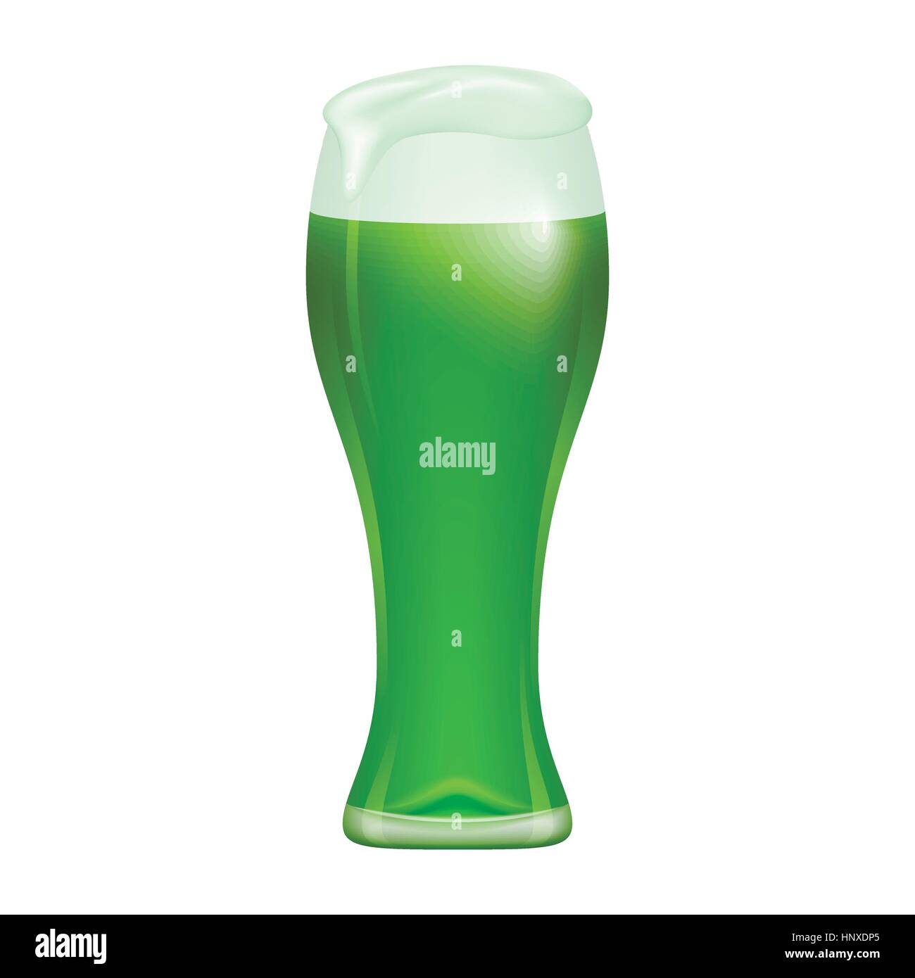 Glass irish green beer Cut Out Stock Images & Pictures - Alamy