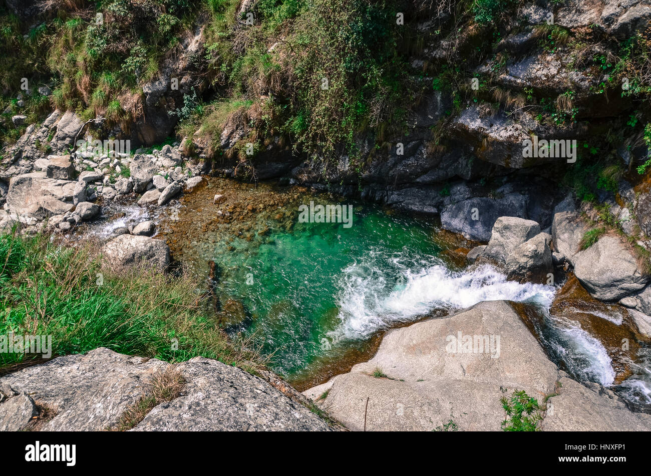 Mcleodganj waterfall hi-res stock photography and images - Alamy