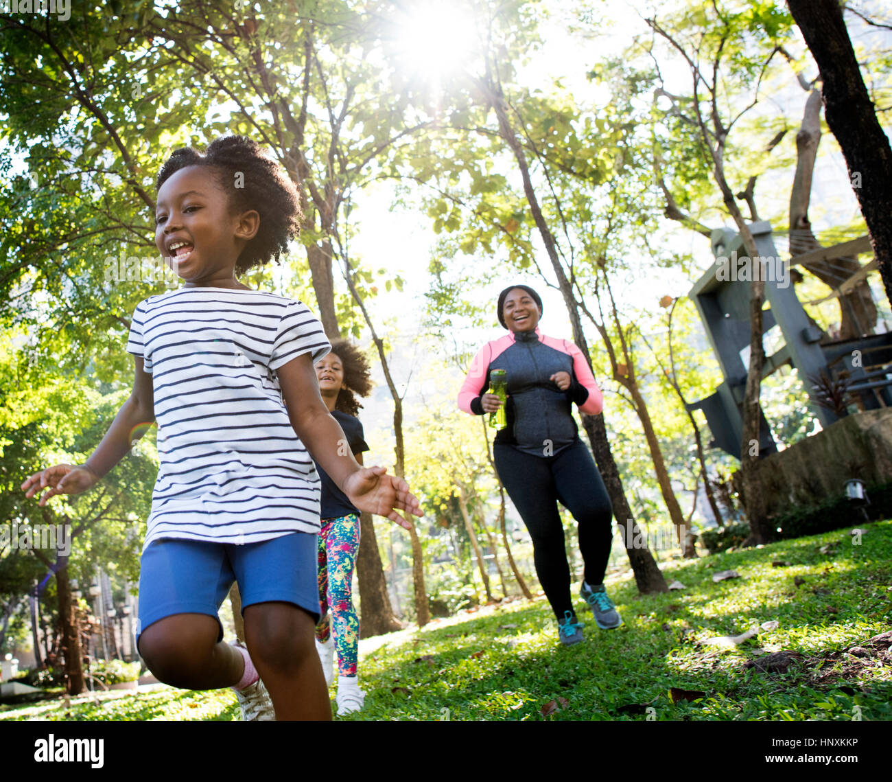 Exercise Activity Family Outdoors Vitality Healthy Stock Photo - Alamy
