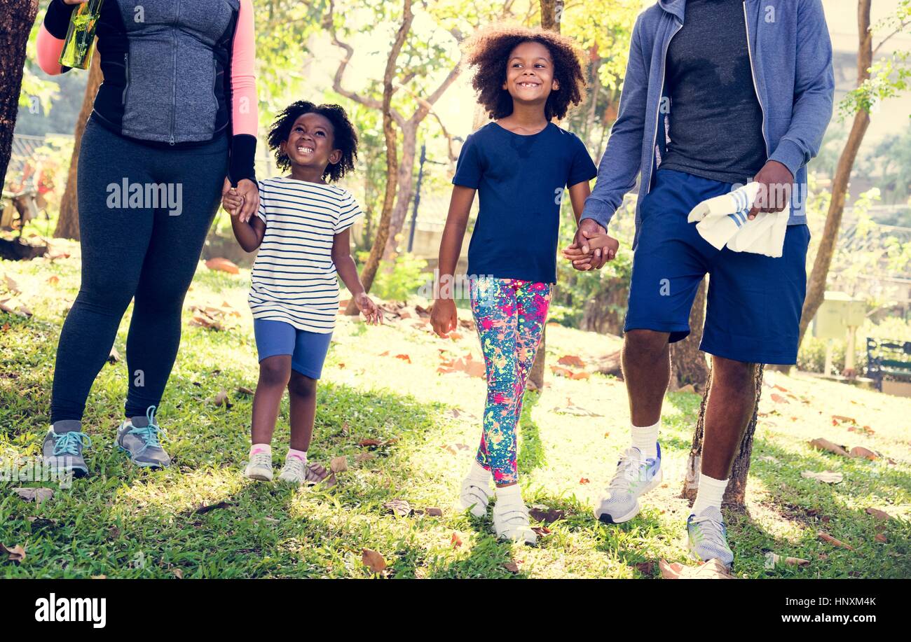 Exercise Activity Family Outdoors Vitality Healthy Stock Photo - Alamy