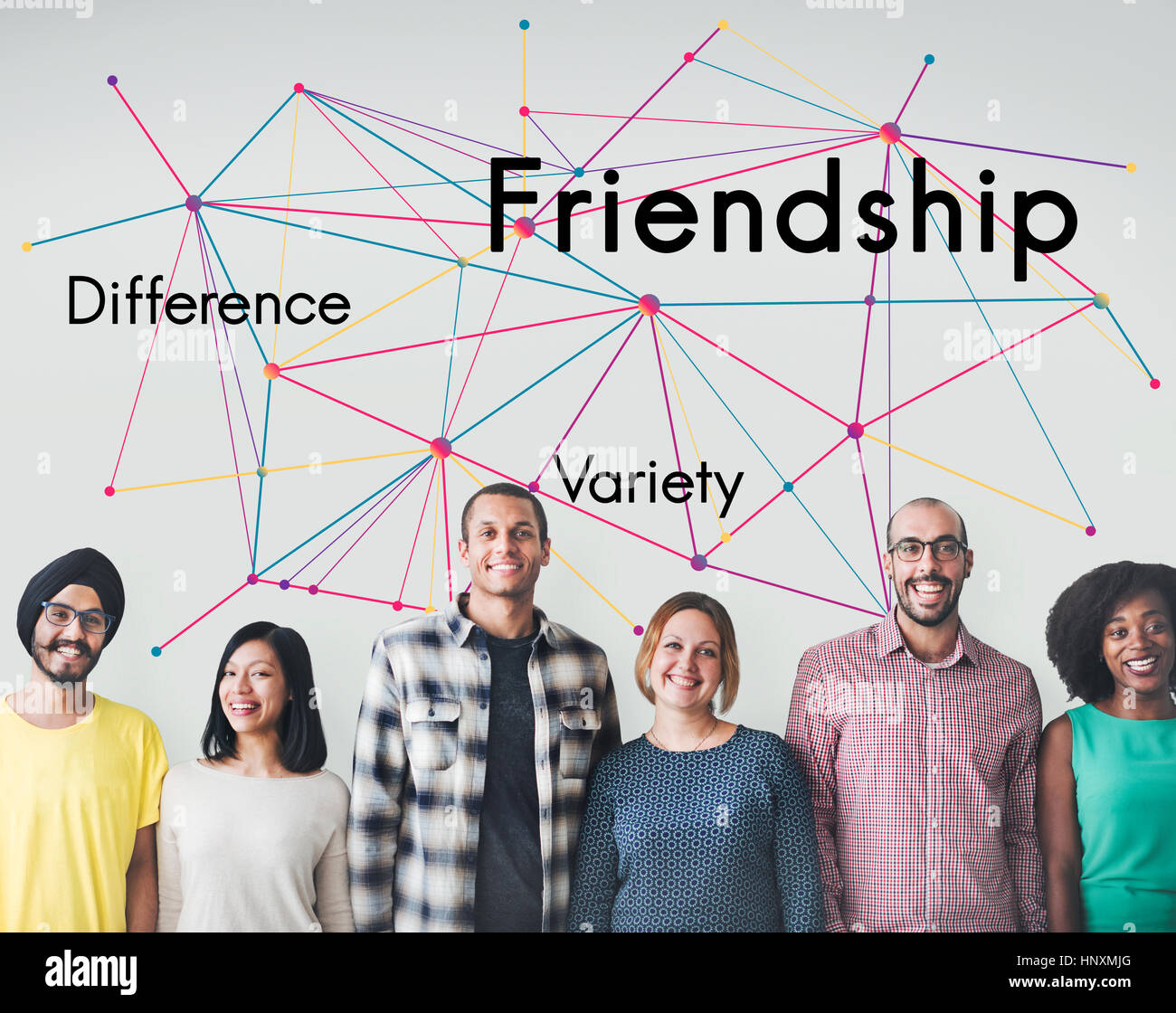 People interconnected on concept team hi-res stock photography and ...