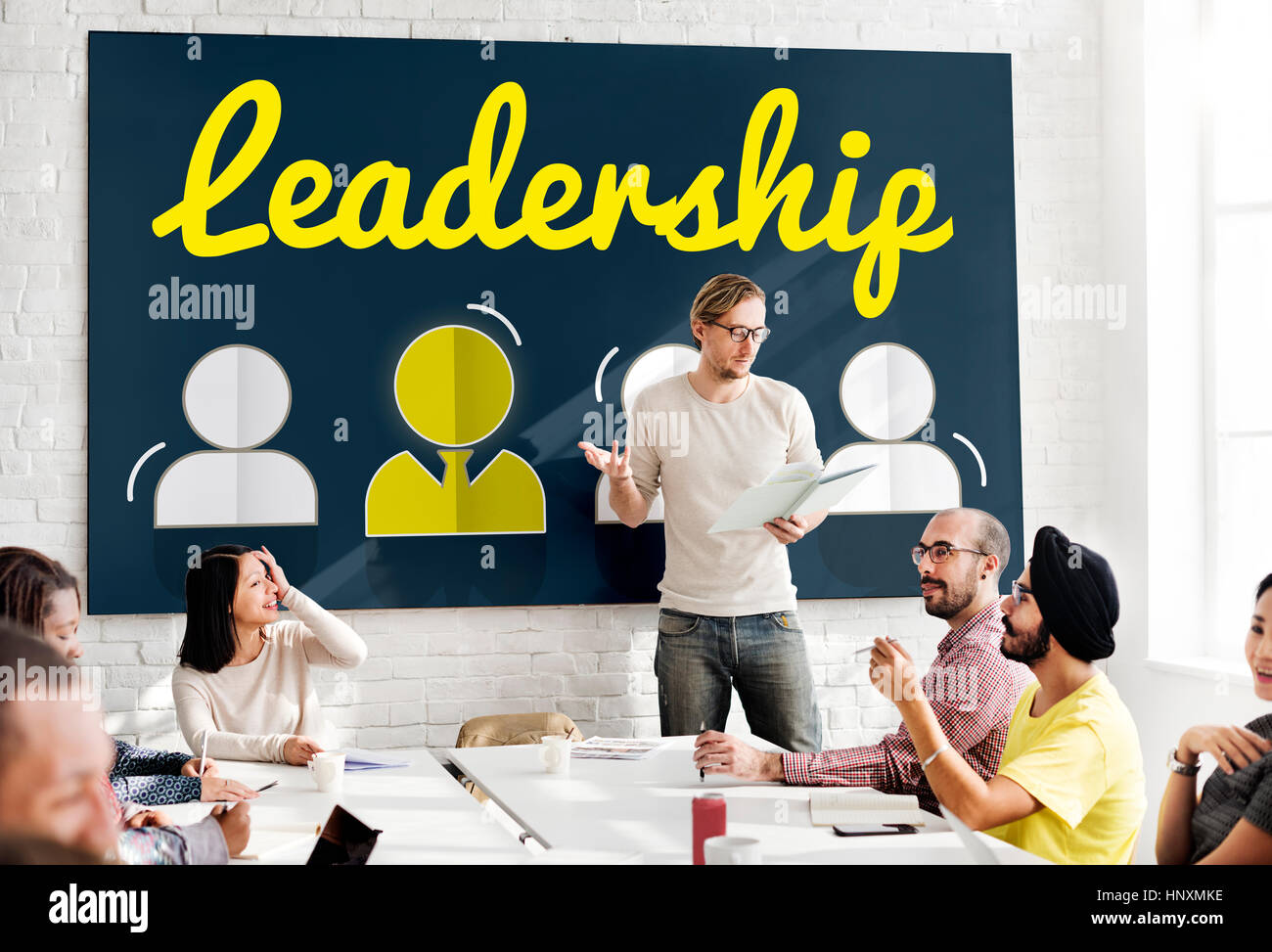 Partnership Corporate Team Leader Font Concept Stock Photo - Alamy