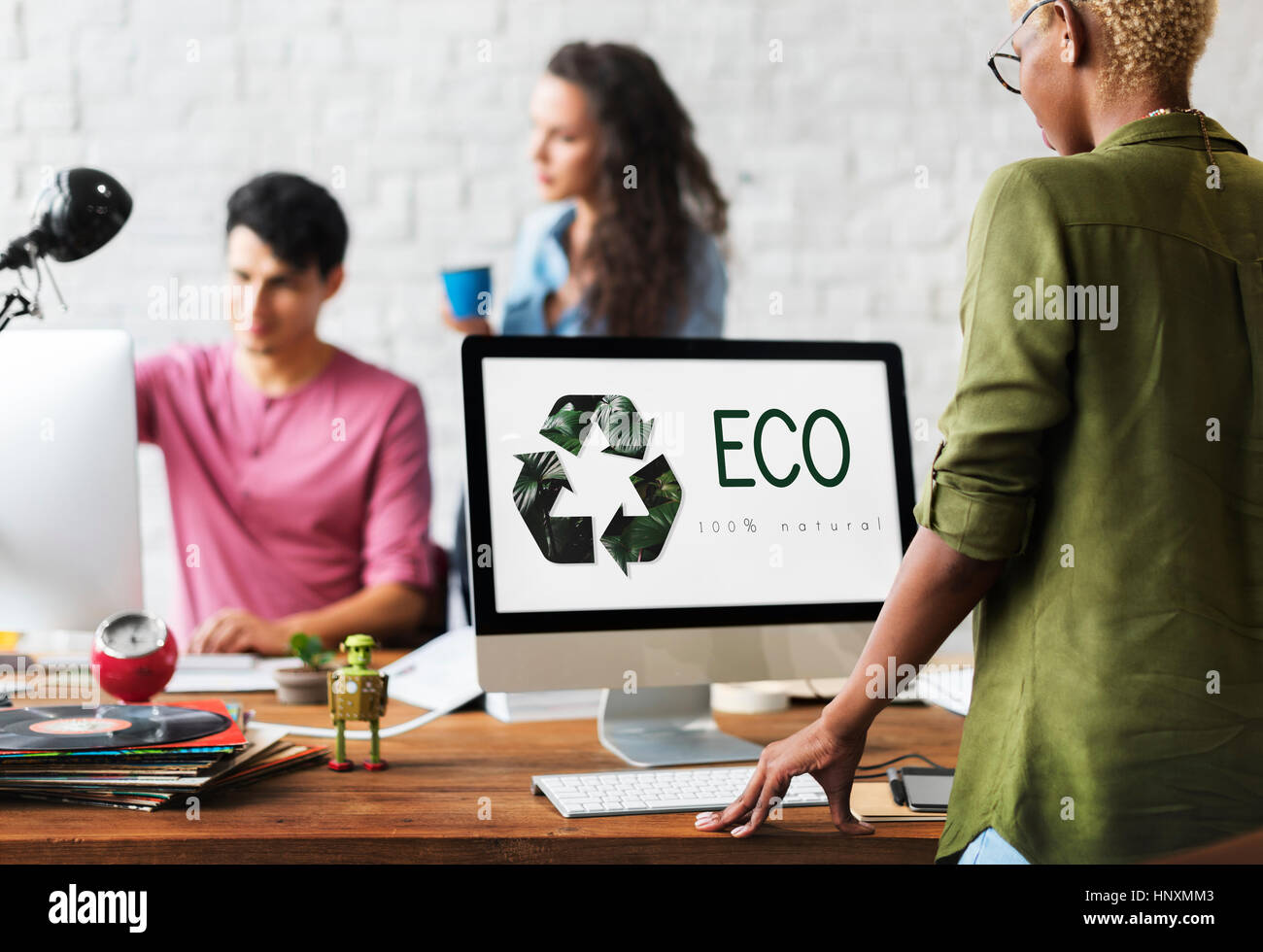 Environmental Natural Ecology Recycle Icon Stock Photo - Alamy