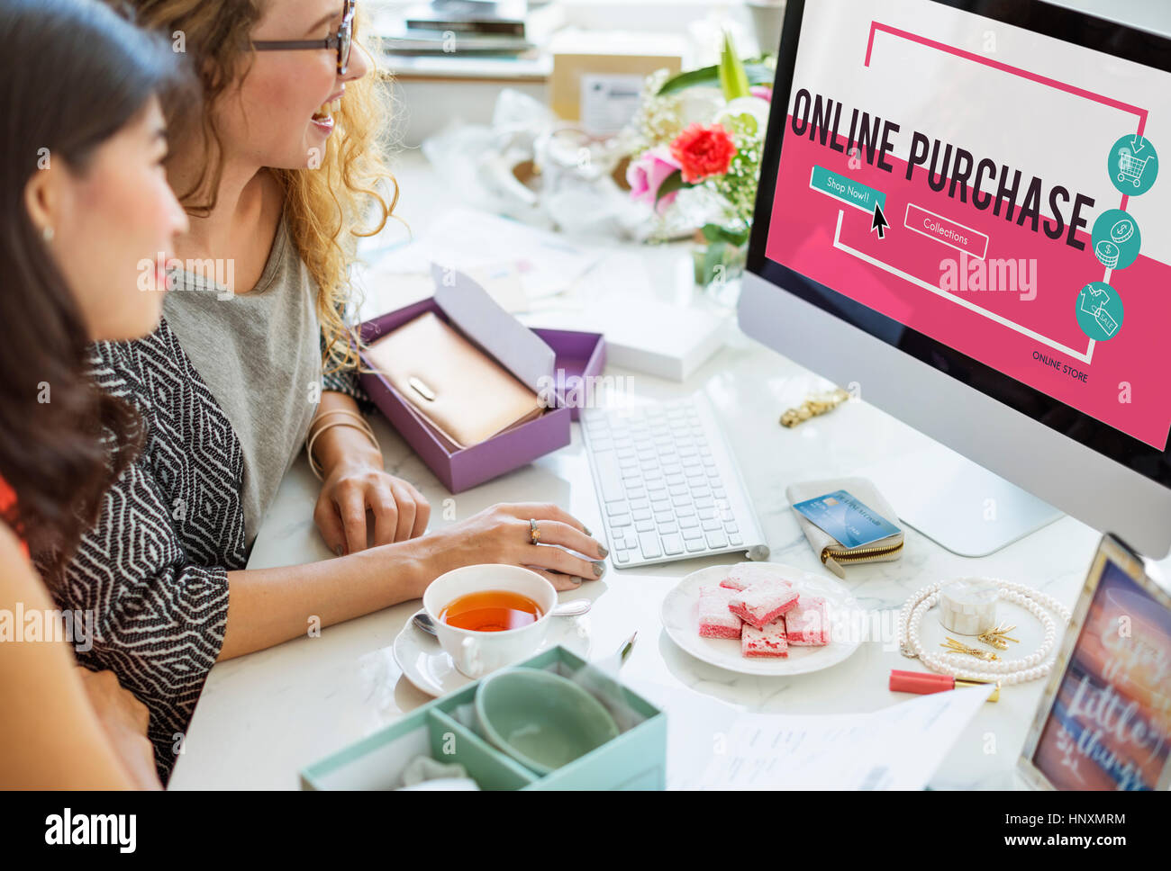 Online Shopping E-Commerce Purchase Market Stock Photo - Alamy
