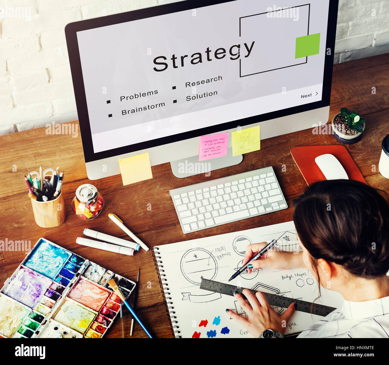Strategy Business Startup Goals Concept Stock Photo - Alamy