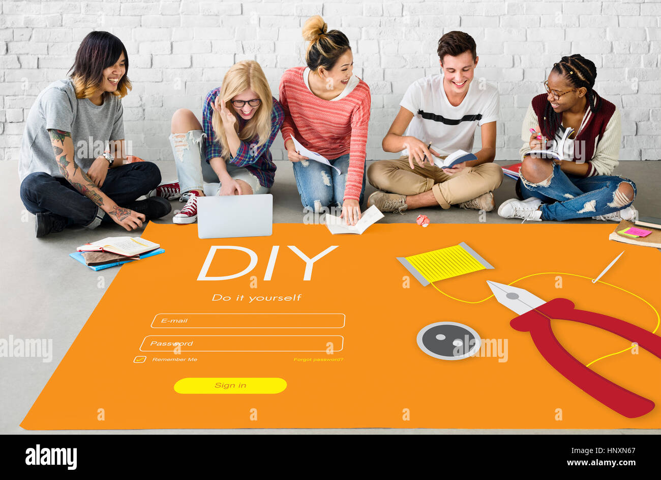 Craft DIY Handmade Activity Skills Concept Stock Photo - Alamy
