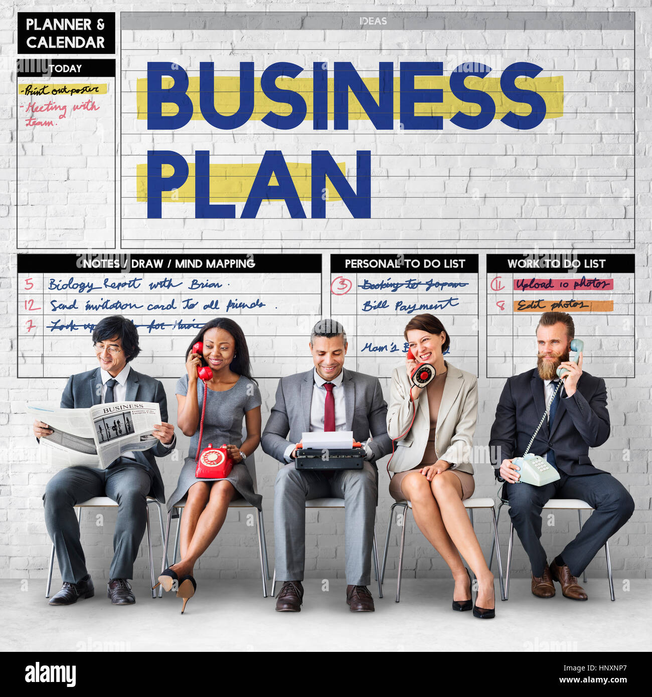 Business Plan Process Strategy Solution Vision Concept Stock Photo - Alamy