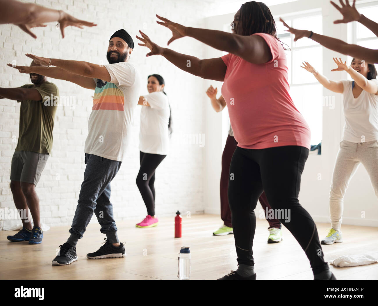 Diversity People Exercise Class Relax Concept Stock Photo - Alamy