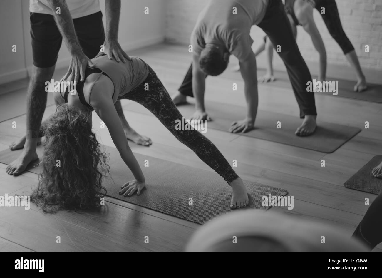 Diversity People Exercise Class Relax Concept Stock Photo - Alamy